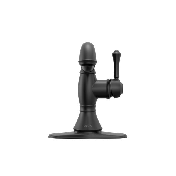 Single Handle Bathroom Faucet in Matte Black 597LF-BLMPU | Delta Faucet