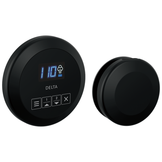 Round Steam Package in Matte Black 5CH-250R-BL | Delta Faucet