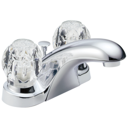Two Handle Widespread Bathroom Faucet in Chrome B3596LF | Delta Faucet