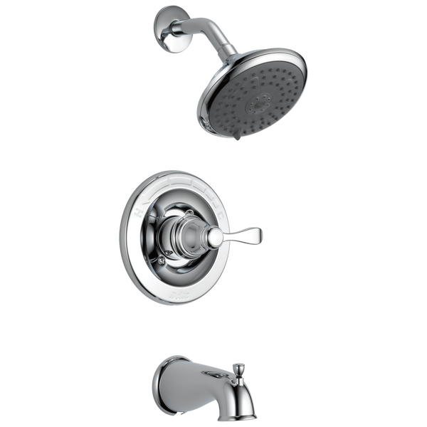 Tub/Shower Rough & Trim 1L 14S (Recertified) in Chrome 144984-R | Delta ...