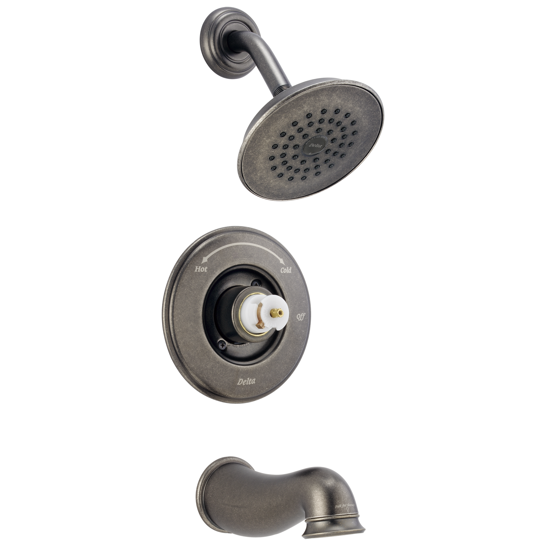 Monitor® Tub & Shower Faucet in Aged Pewter 14440-PTLHP | Delta Faucet