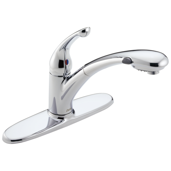 Single Handle Pull-Out Water-Efficient Kitchen Faucet in Chrome 470-WE ...