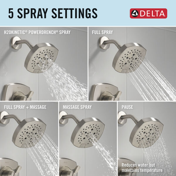 17 Series Shower Only in Lumicoat® Stainless T17276-SS-PR | Delta Faucet