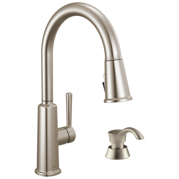 Pull-Down Kitchen 1 Handle with Soap Dispenser Bundle in Stainless FVS2 ...