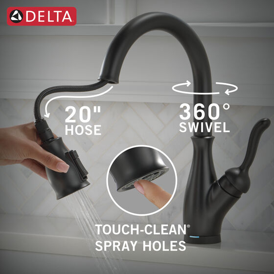 Touch2O® Technology Kitchen Faucet with Touchless Technology in Matte ...