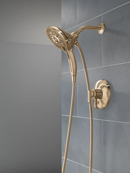 Shower Trim with High-Flow Rough Bundle - 17S in Lumicoat® Champagne ...