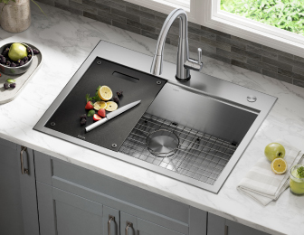 Rivet Workstation Sink Collection | Delta Faucet