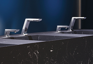 Single Hole Metering Slow-Close Bathroom Faucet in Chrome 87T105 ...