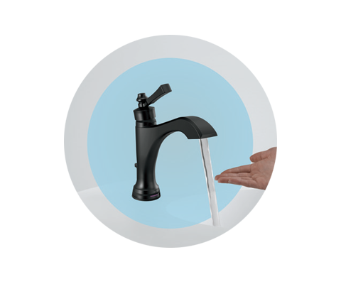 Touchless Bathroom Faucet With Delta® Touch₂O® with Touchless ...