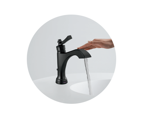 Touchless Bathroom Faucet With Delta® Touch₂O® with Touchless ...